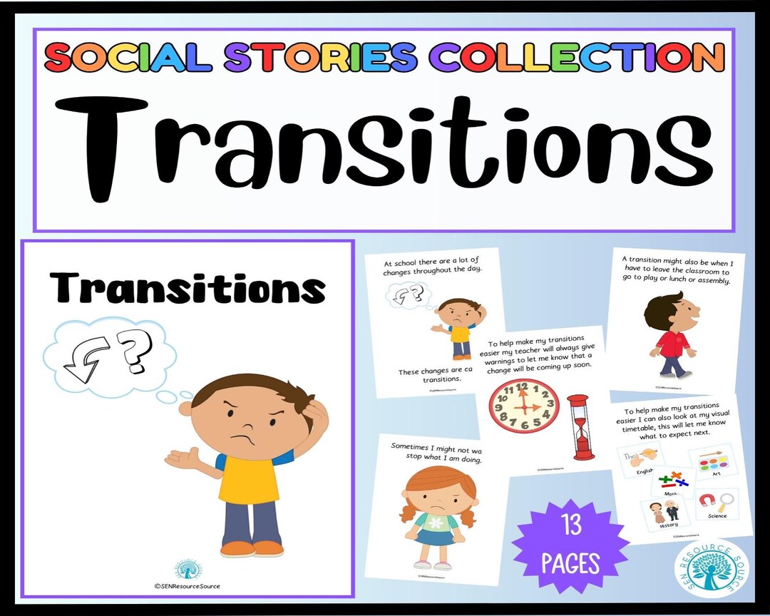 Transitions Social Story - Etsy