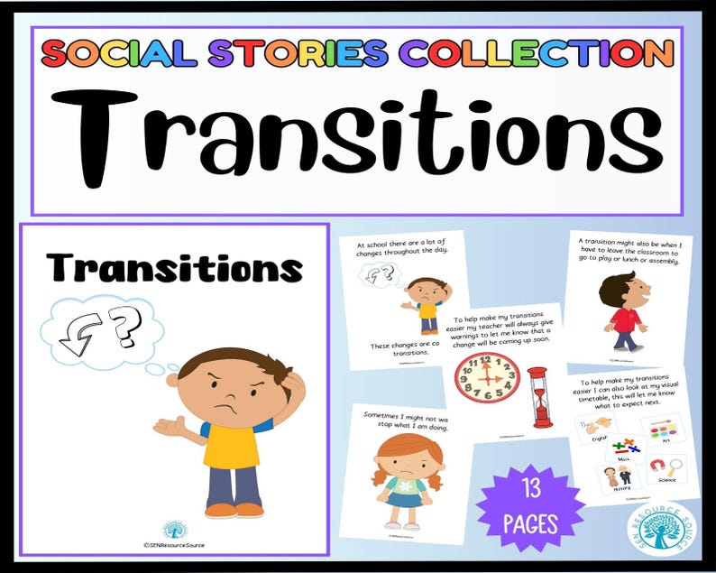 Transitions Social Story - Etsy
