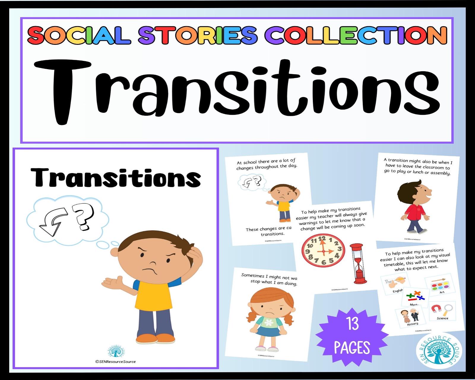 Transitions Social Story - Etsy
