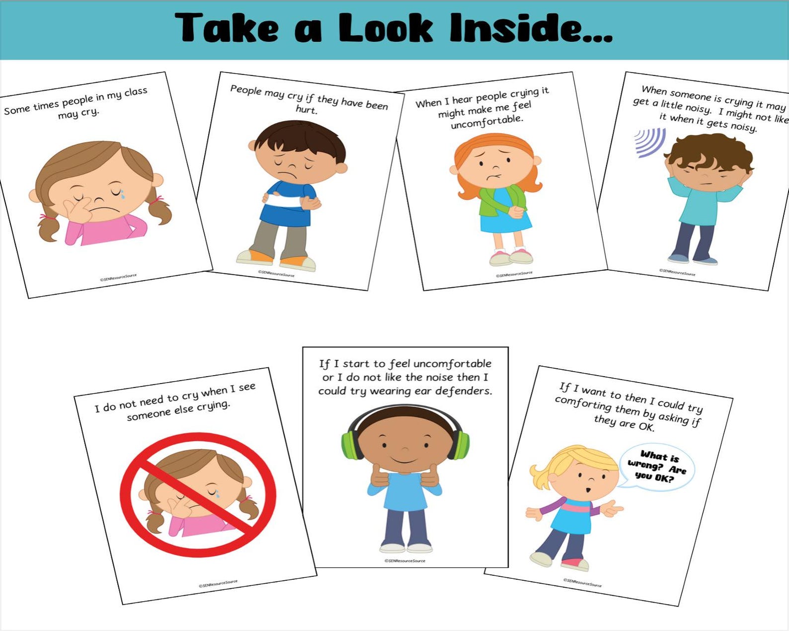 Sometimes People Cry Social Story - Etsy