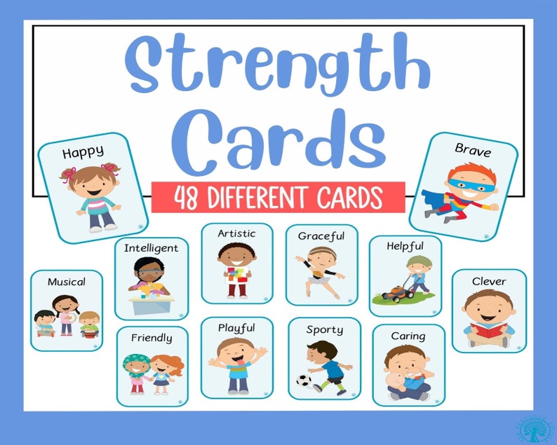 Strength Cards - Etsy
