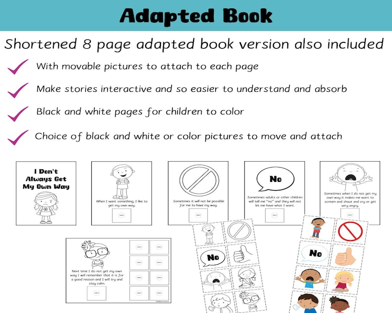 I Can't Always Get My Own Way Social Story - Etsy