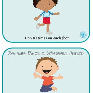Movement Break Activity Cards for Classroom Behaviour Support, Helpful ...