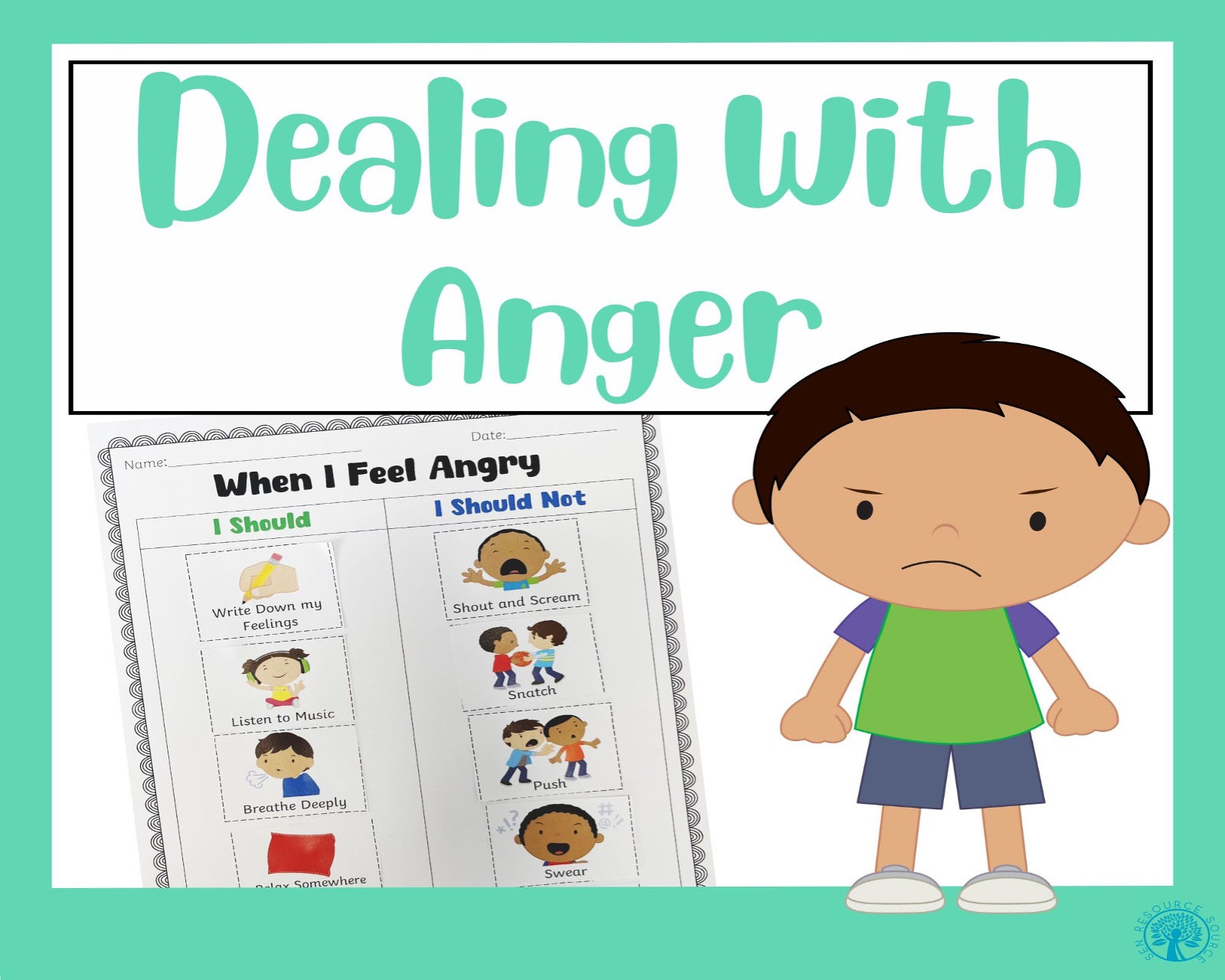Anger Choices Worksheet - Etsy