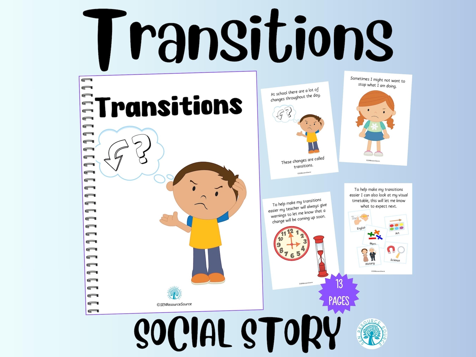 Transitions Social Story - Etsy