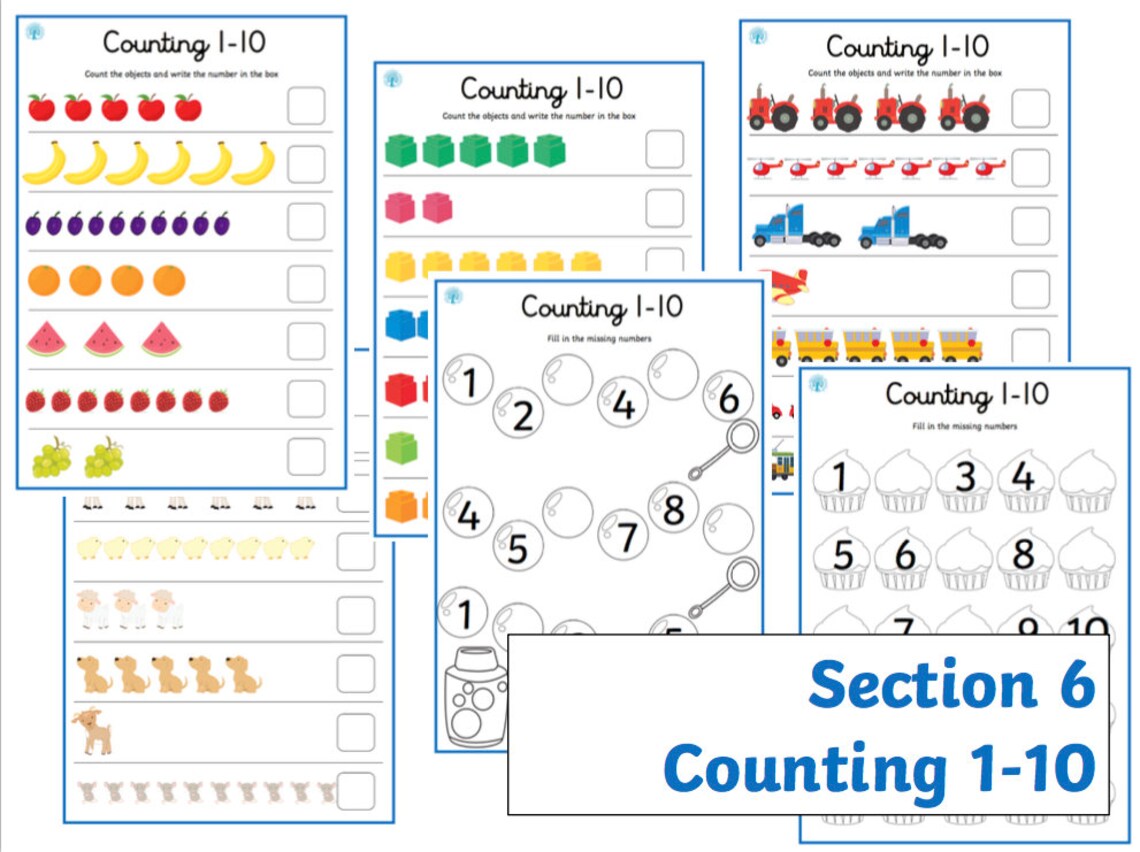 Early Maths Support Workbook - Etsy
