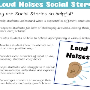Loud Noises Social Story - Etsy