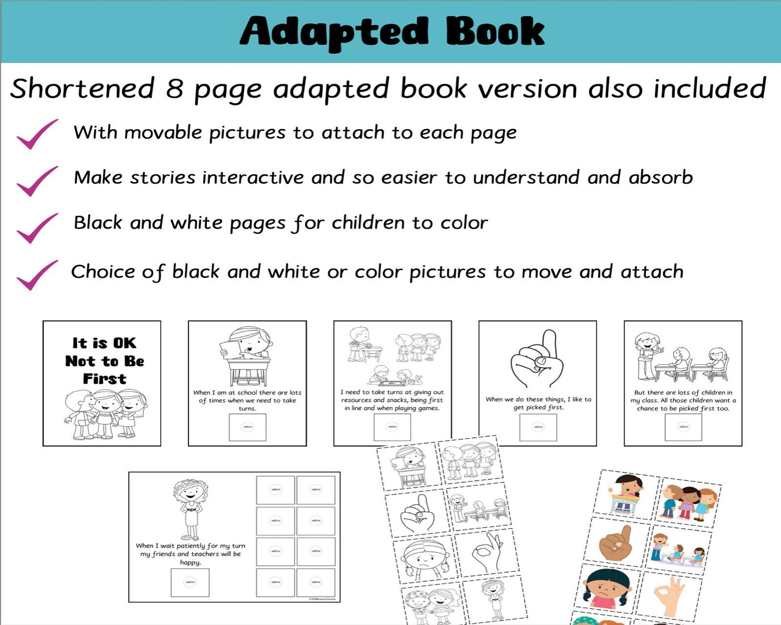 It is OK Not to Be First Social Story - Etsy