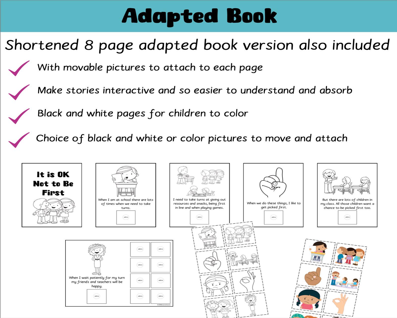 It is OK Not to Be First Social Story - Etsy