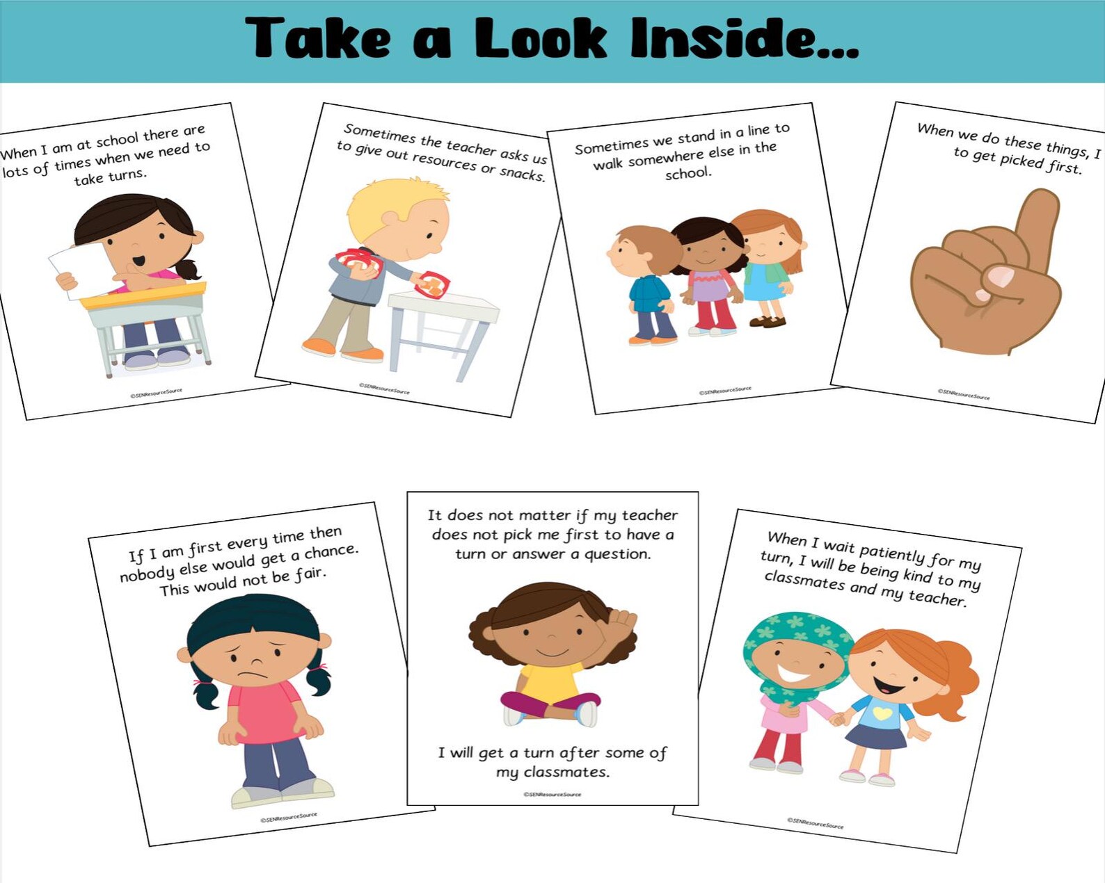 It is OK Not to Be First Social Story - Etsy