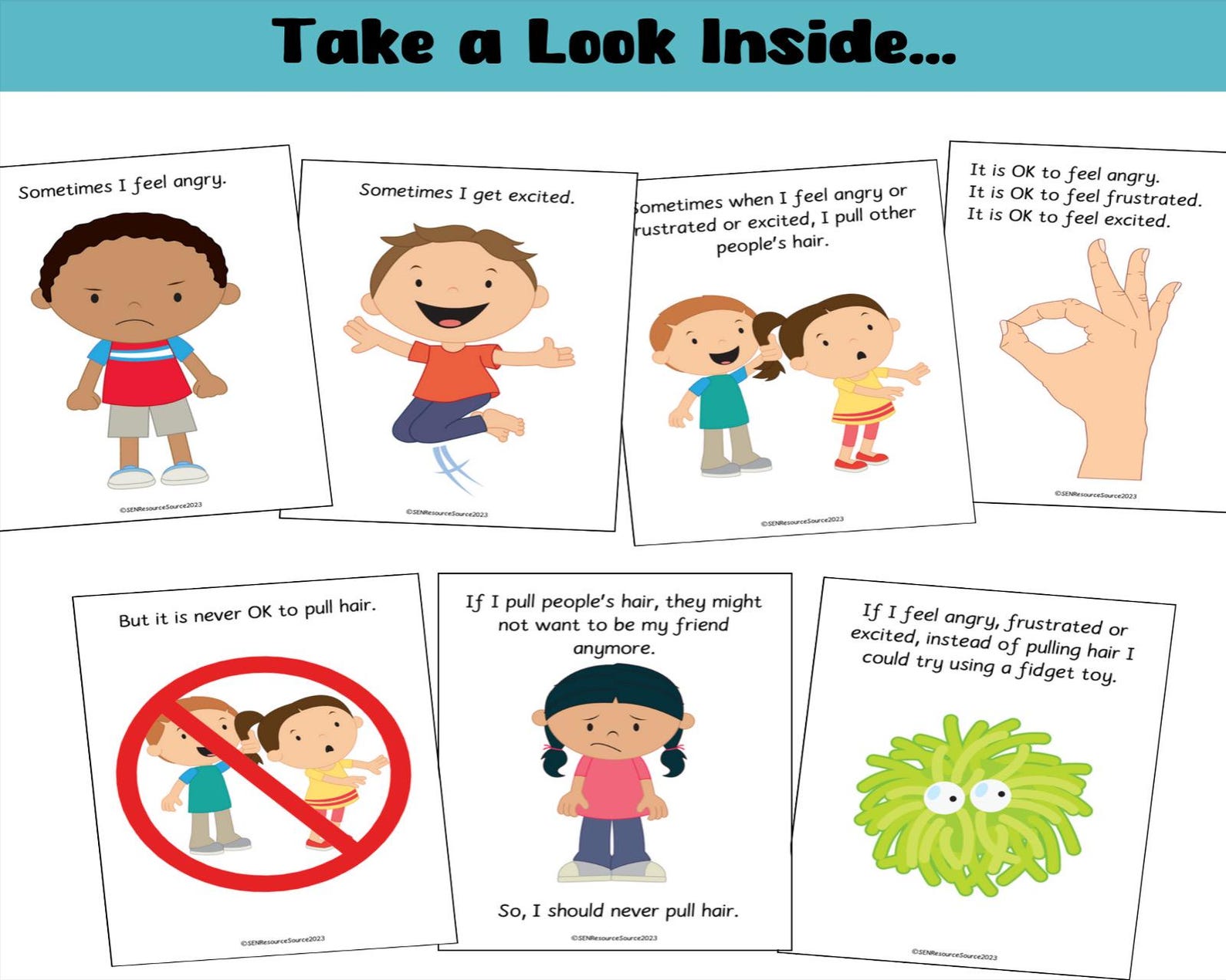 Hair Pulling Social Story - Etsy