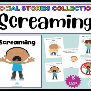 Screaming Social Story - Etsy