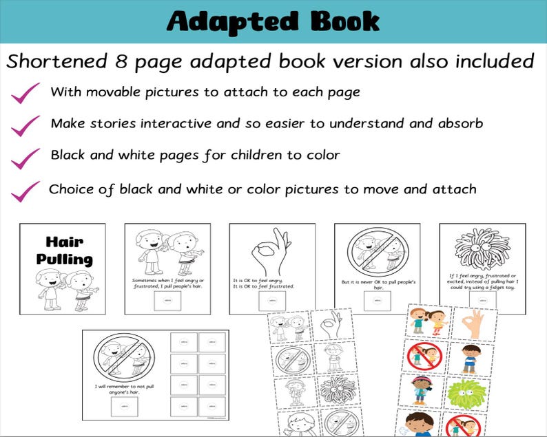 Hair Pulling Social Story - Etsy