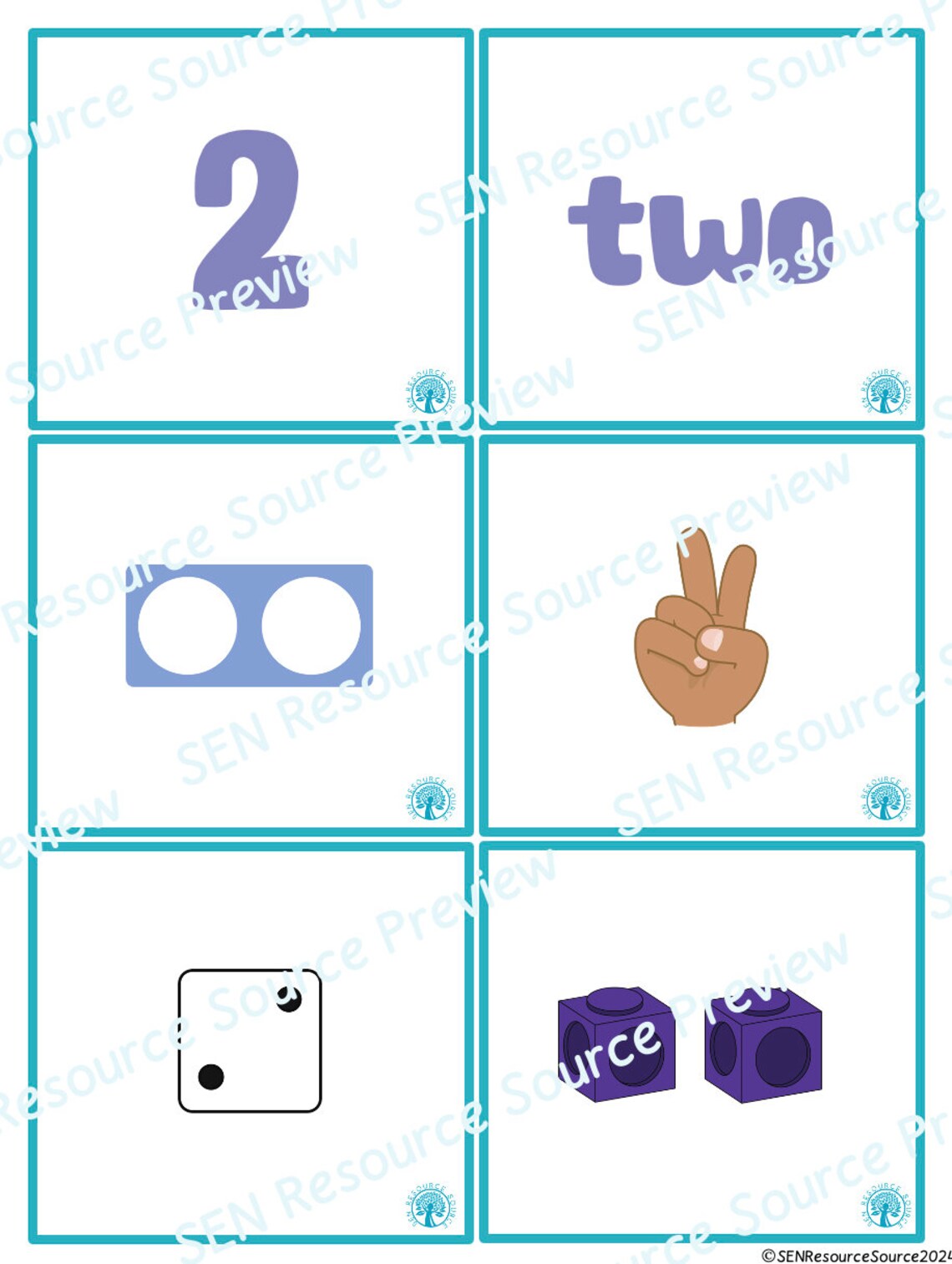 Counting, Number and Quantity Matching Cards - Etsy