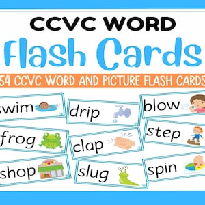 CCVC Flash Cards - Etsy