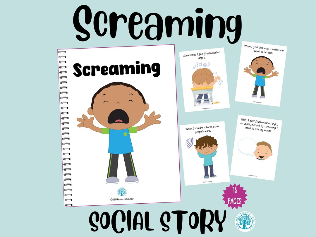 Screaming Social Story - Etsy