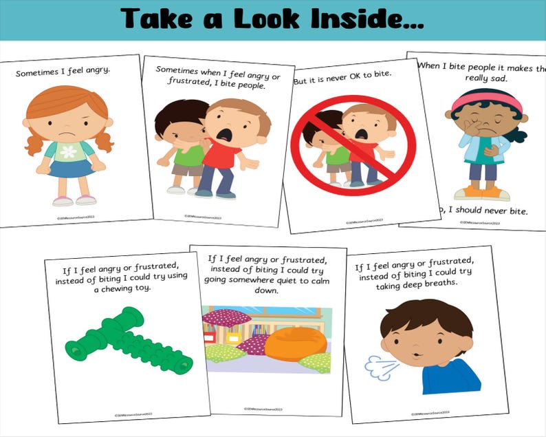 Biting Social Story - Etsy