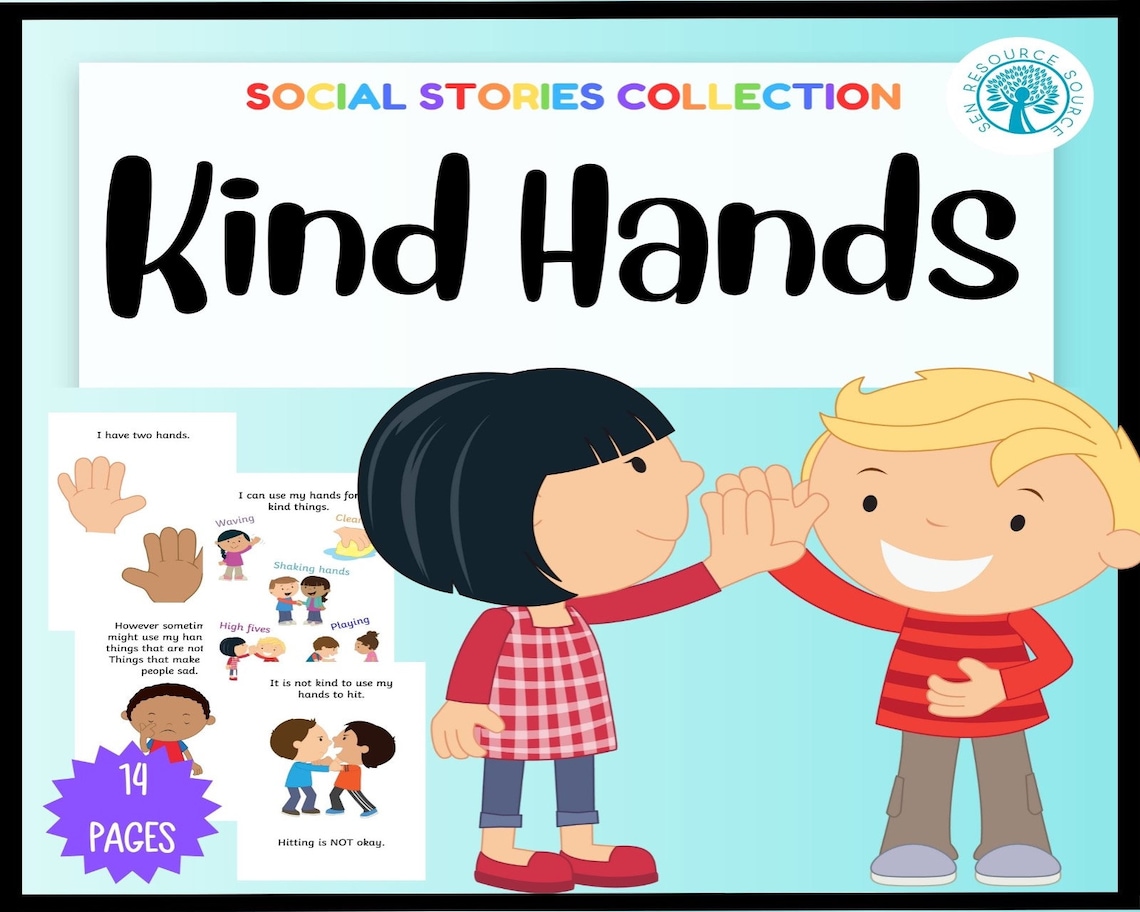 Kind Hands Social Story - Etsy