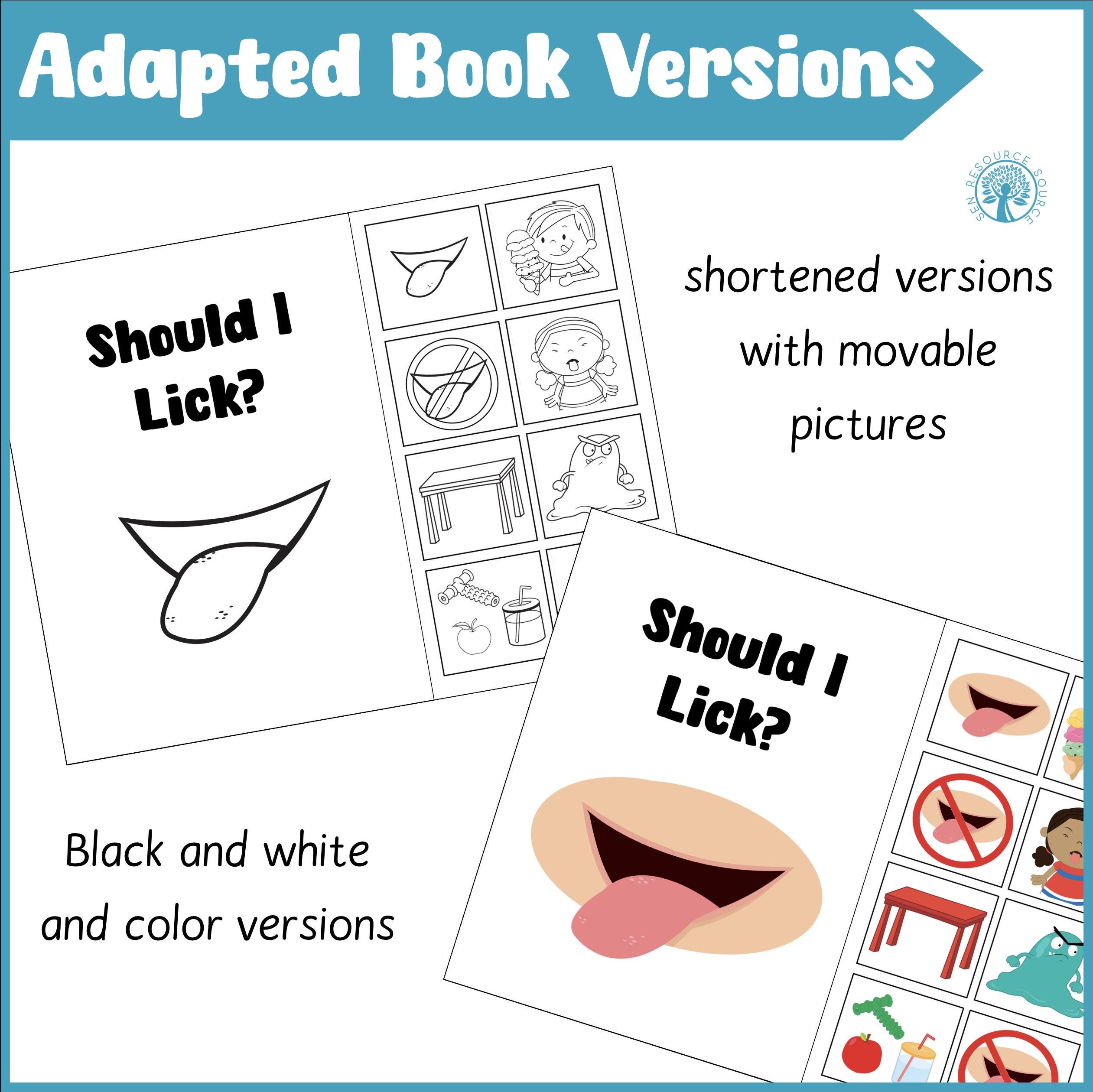 Licking Social Story - Etsy