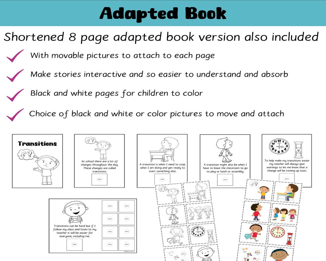 Transitions Social Story - Etsy