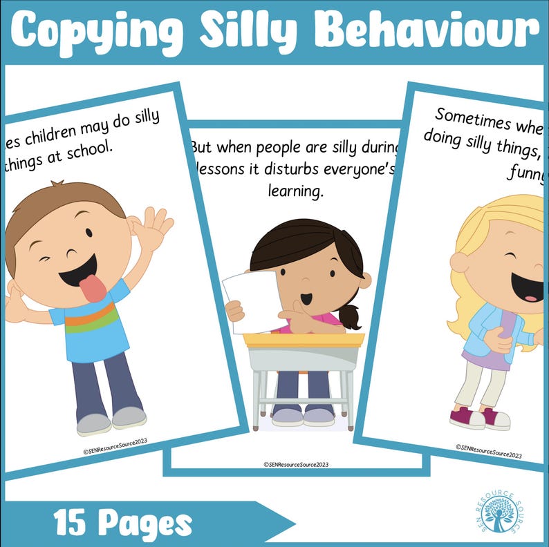 Copying Silly Behaviour Social Story - Etsy