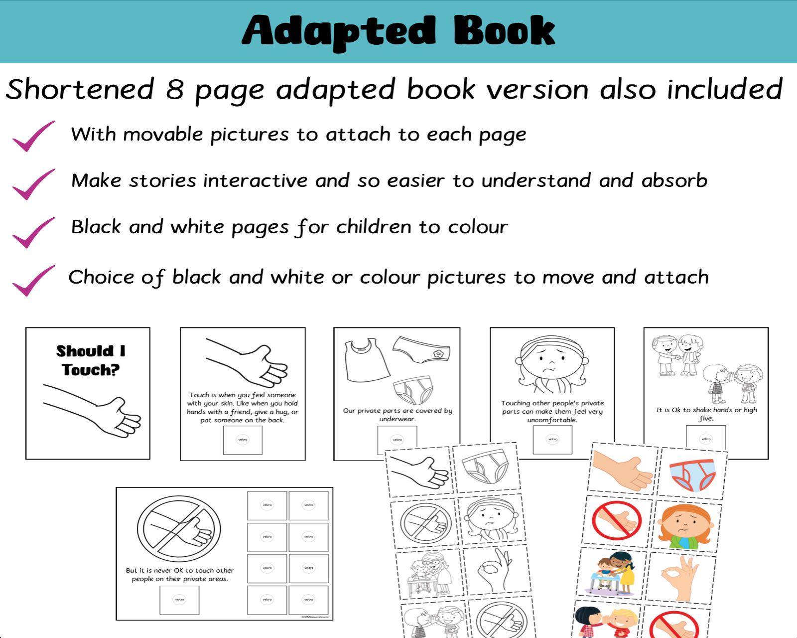 Inappropriate Touch Social Story - Etsy