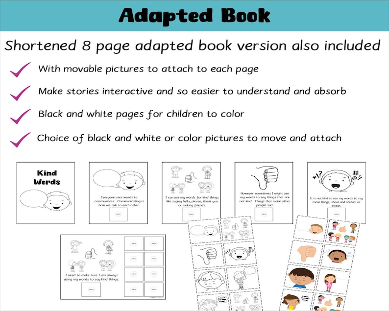 Kind Words Social Story - Etsy