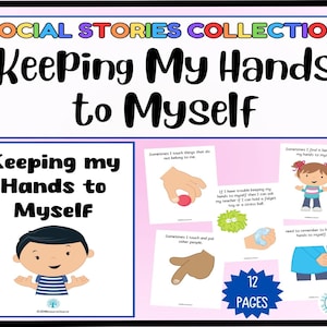Keeping My Hands to Myself Social Story - Etsy