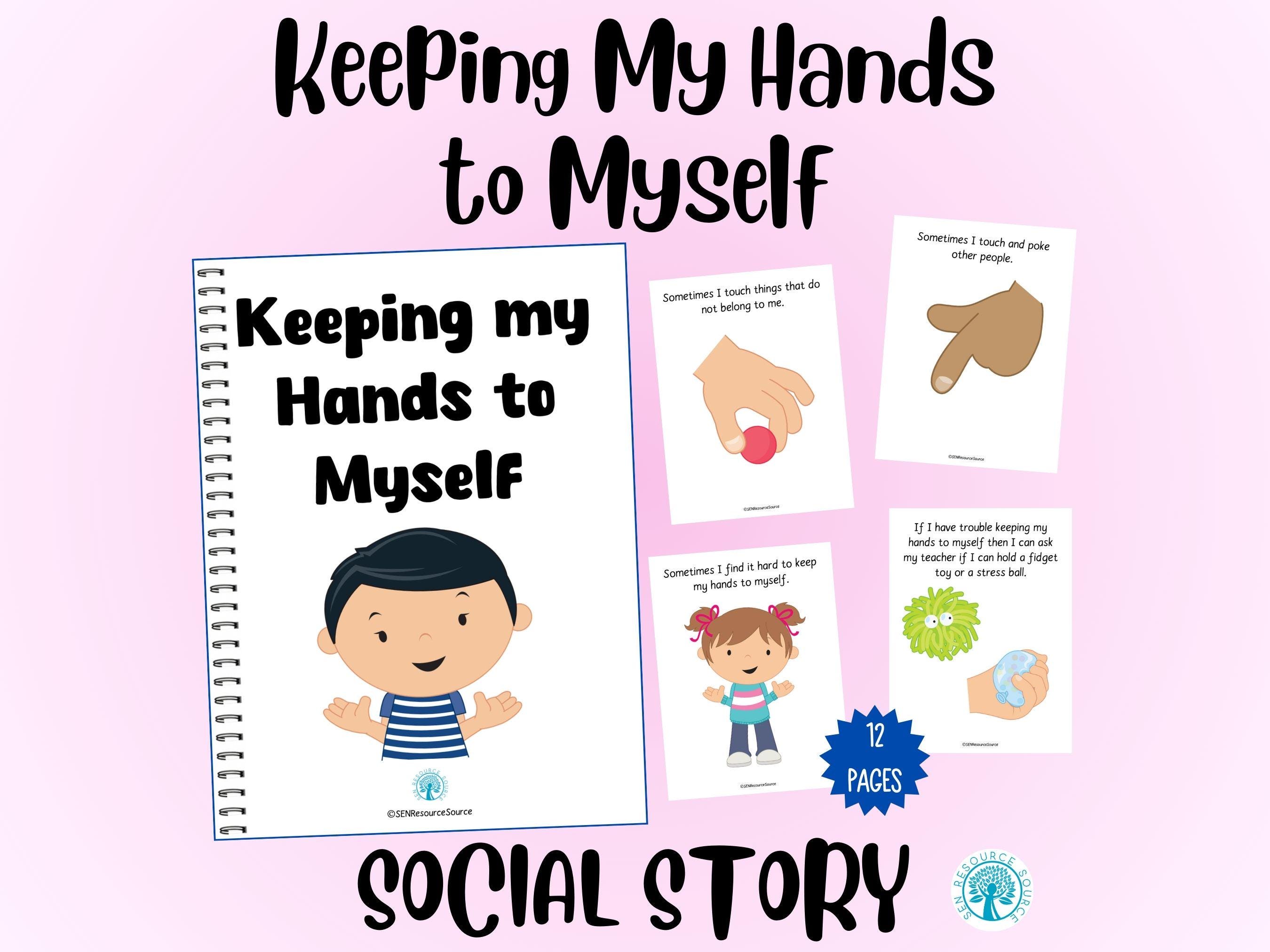 Keeping My Hands to Myself Social Story - Etsy