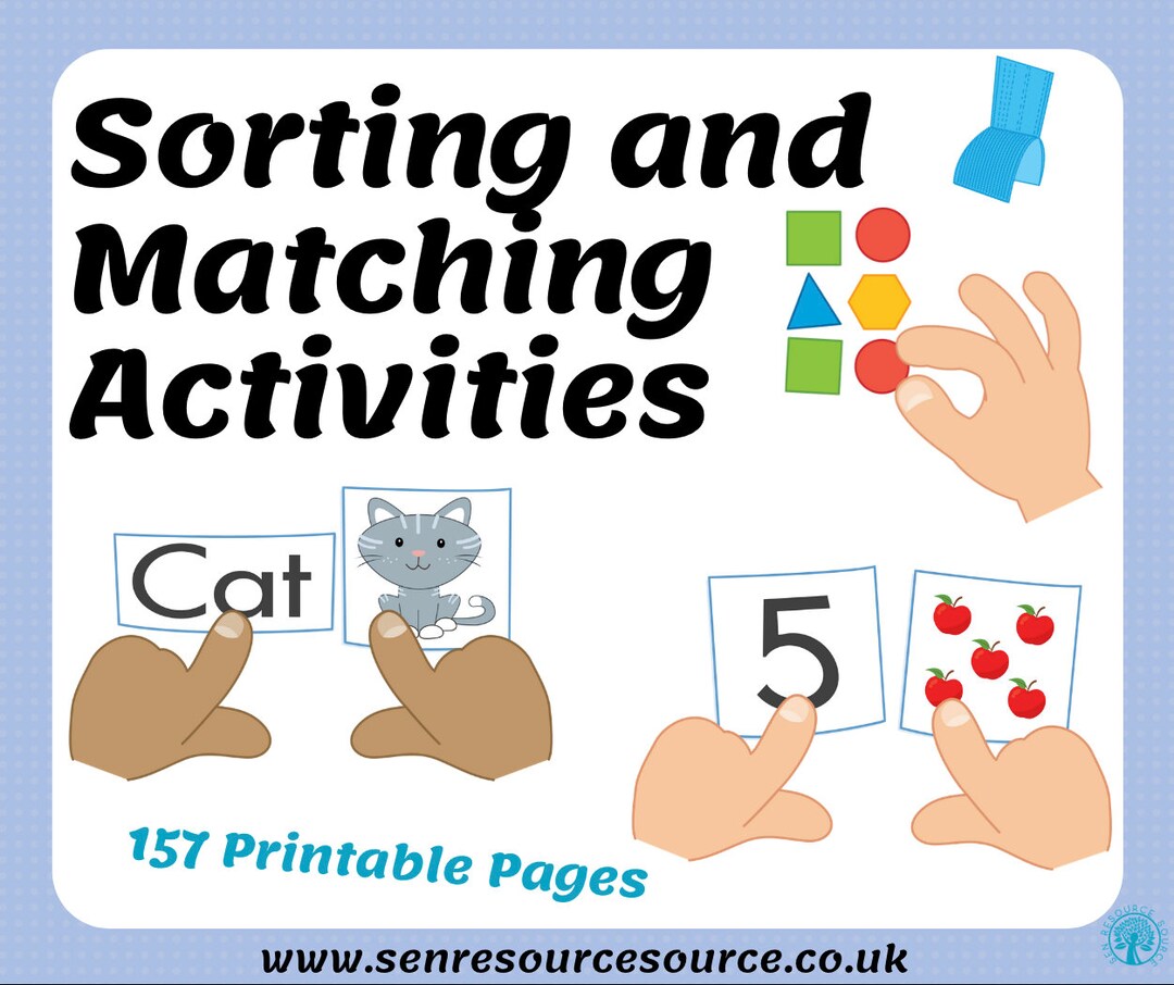 Velcro Sorting and Matching Actvities - Etsy