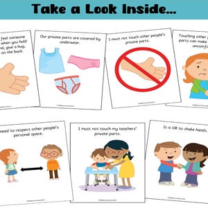 Inappropriate Touch Social Story - Etsy