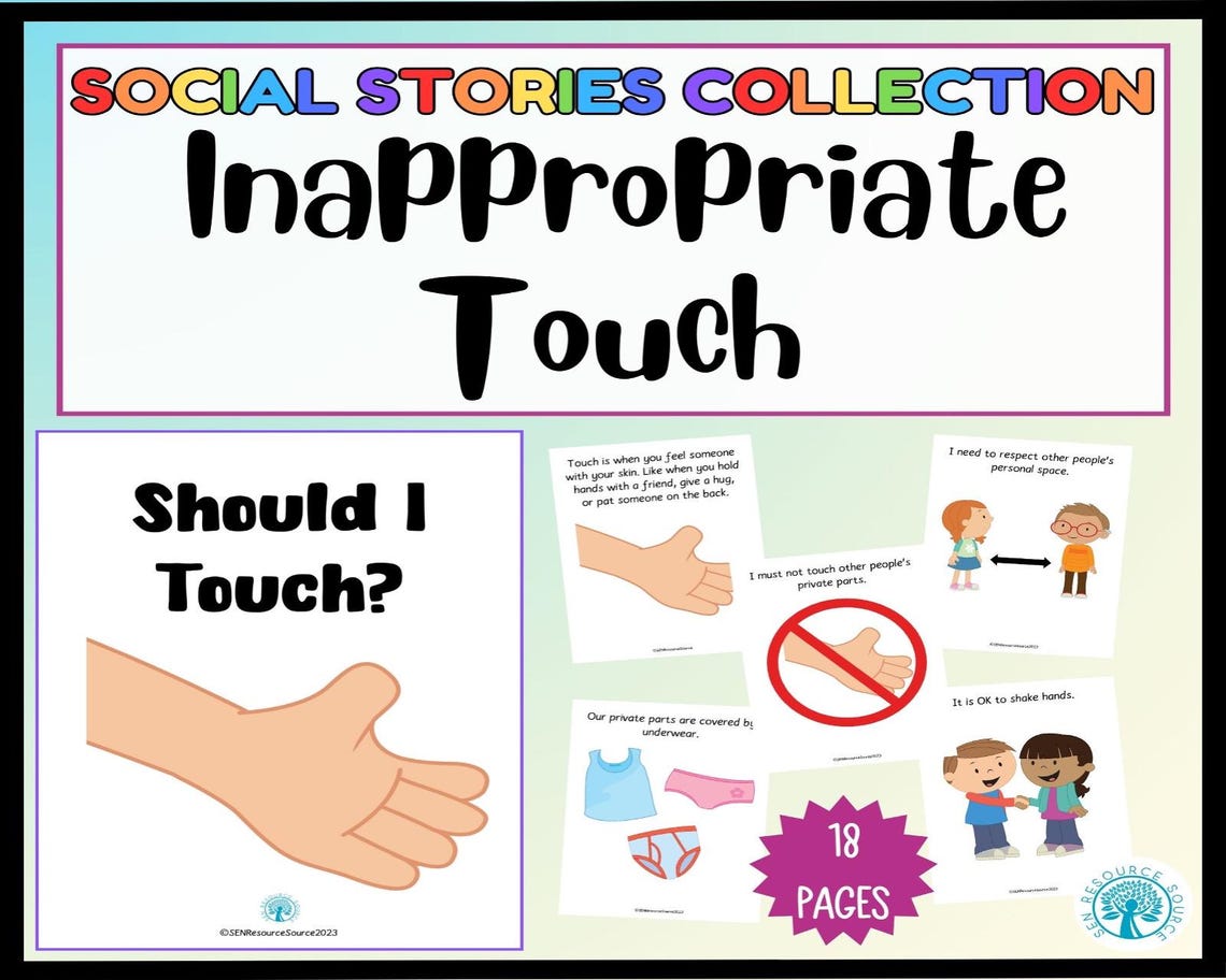 Inappropriate Touch Social Story - Etsy