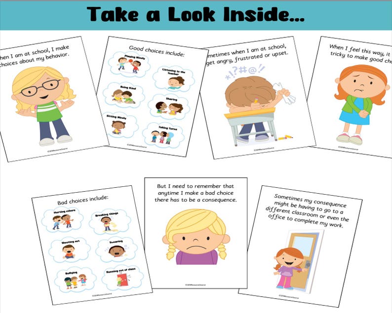 Choices and Consequences Social Story - Etsy