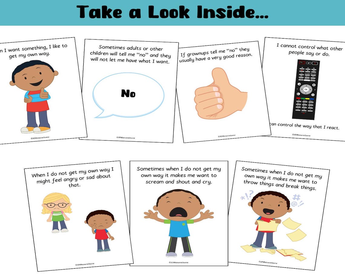 I Can't Always Get My Own Way Social Story - Etsy