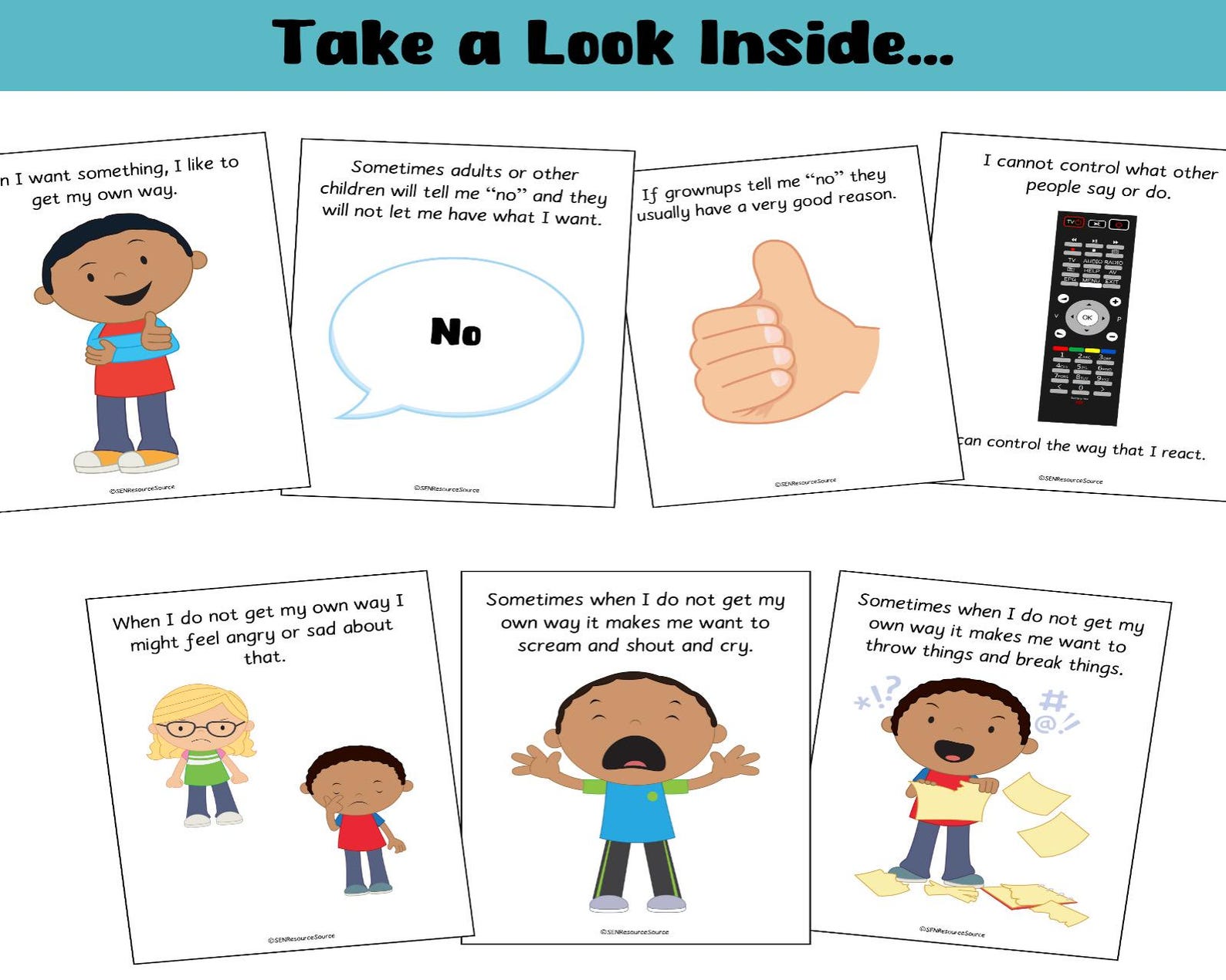 I Can't Always Get My Own Way Social Story - Etsy