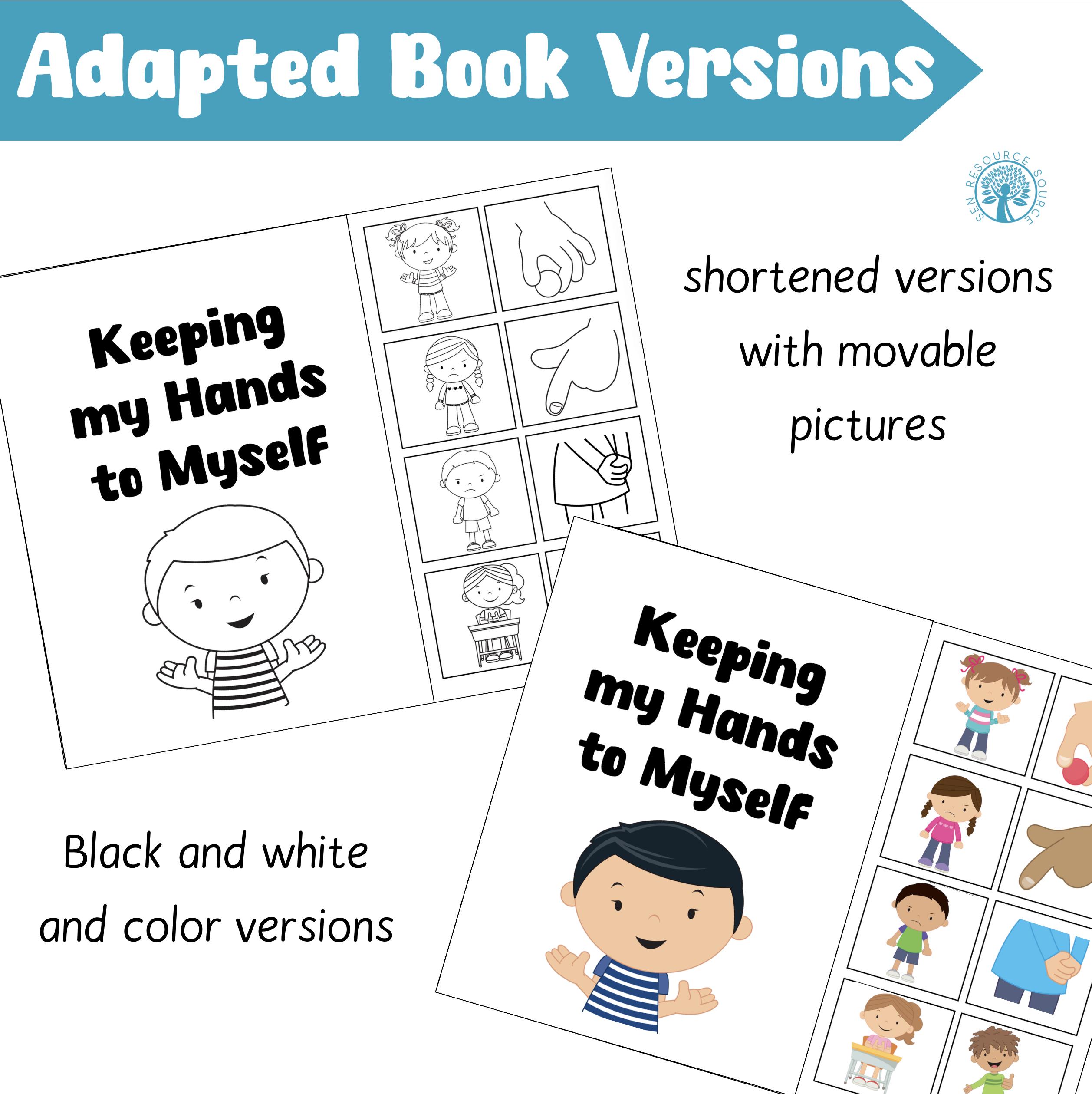 Keeping My Hands to Myself Social Story - Etsy