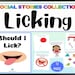 Licking Social Story - Etsy