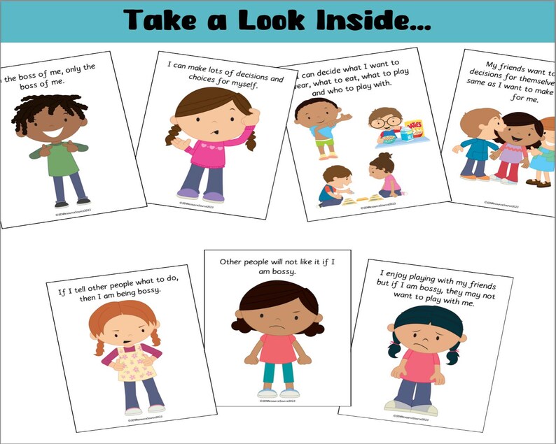 Being Bossy Social Story - Etsy