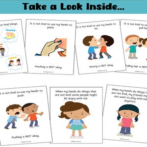 Kind Hands Social Story - Etsy