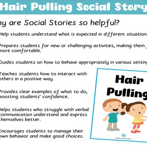 Hair Pulling Social Story - Etsy
