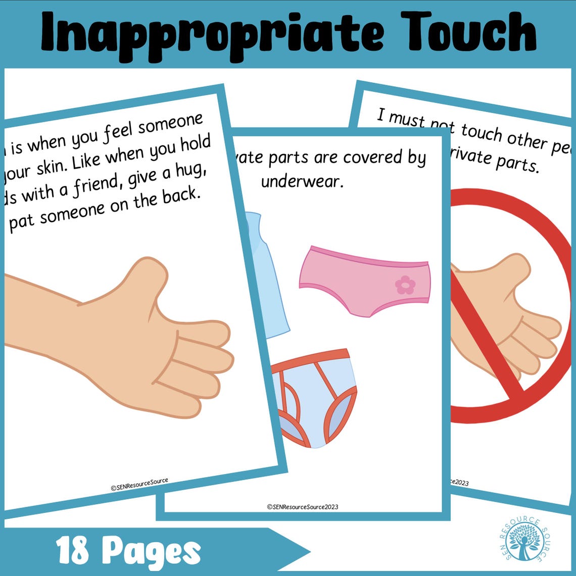 Inappropriate Touch Social Story - Etsy