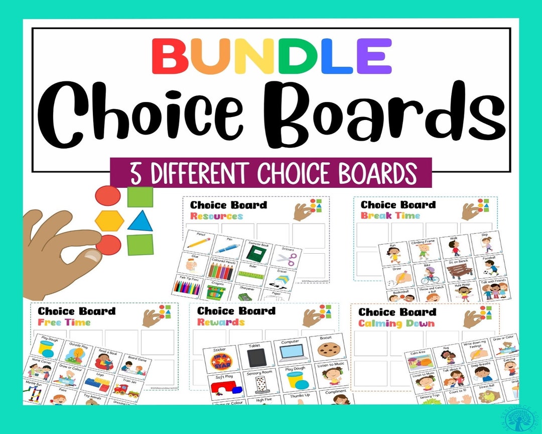 Choice Boards Visual Support for Autism and SEN - Etsy