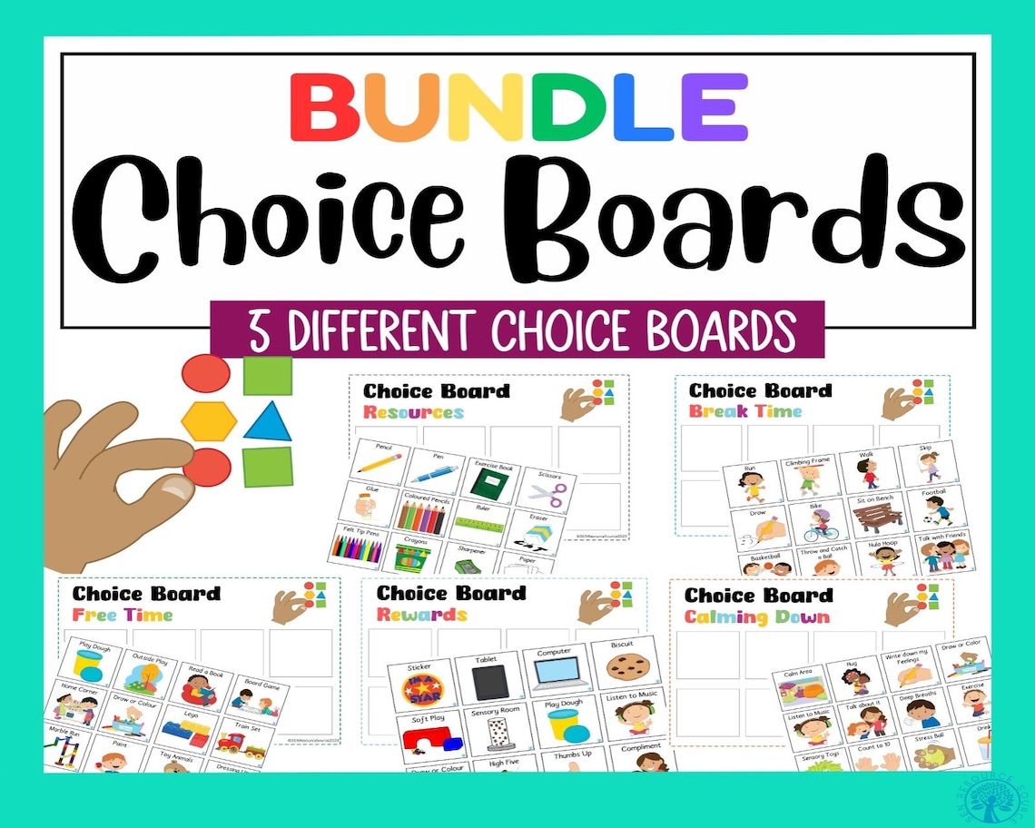 Choice Boards Visual Support for Autism and SEN - Etsy