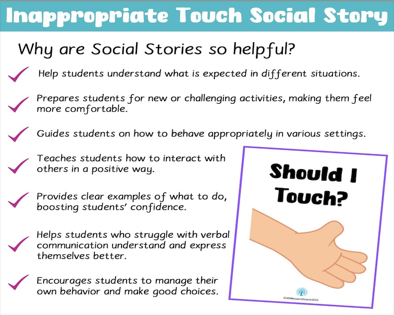 Inappropriate Touch Social Story - Etsy
