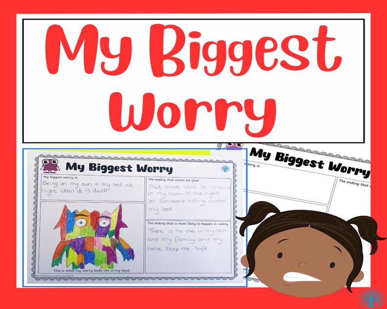 My Biggest Worry Worksheet - Etsy