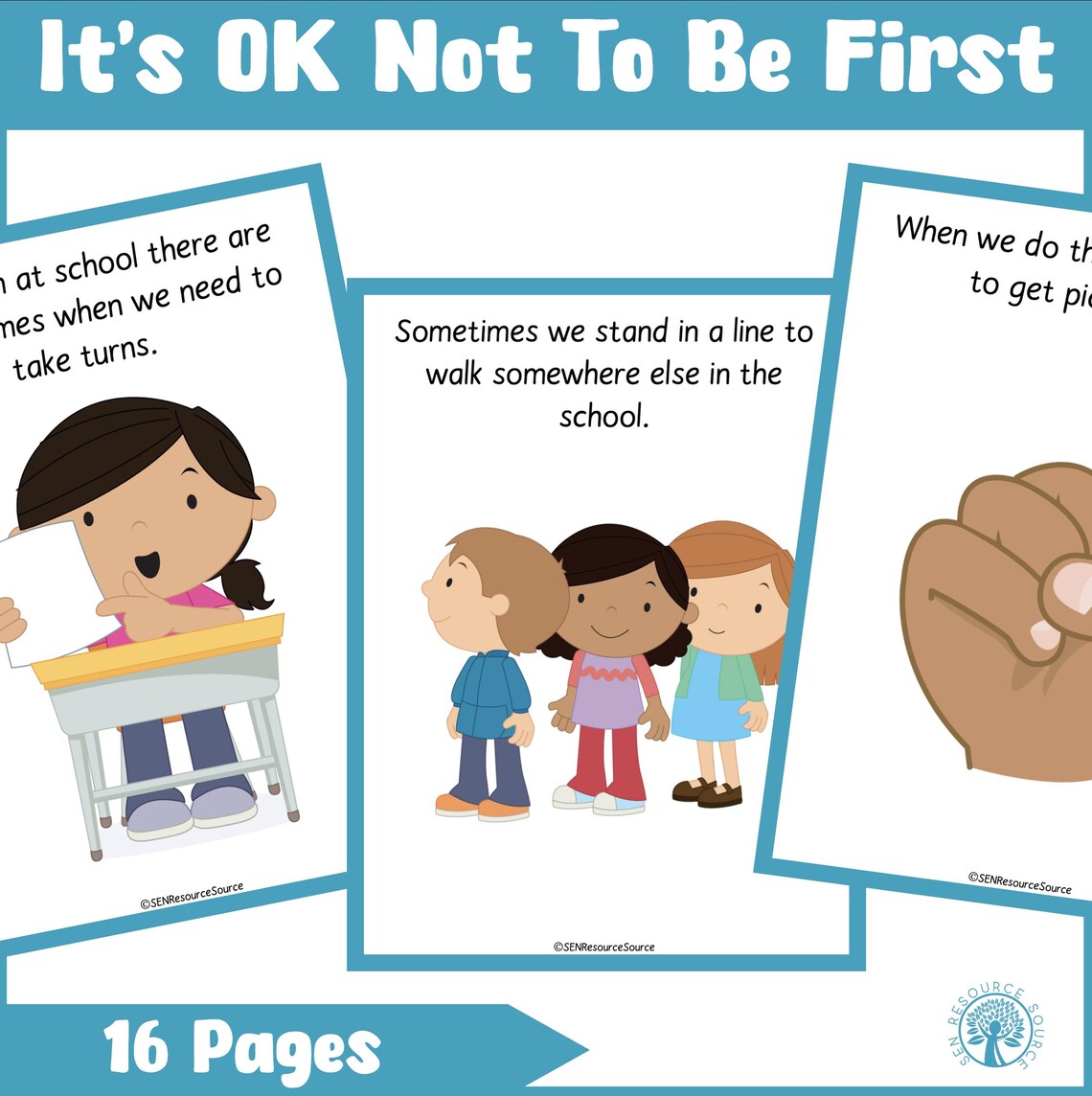 It is OK Not to Be First Social Story - Etsy