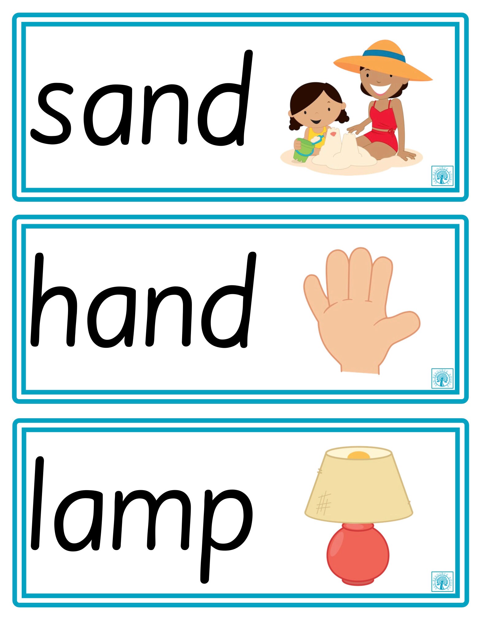 CVCC Word and Picture Flash Cards - Etsy