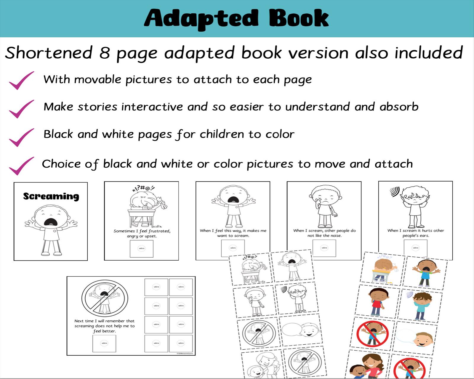 Screaming Social Story - Etsy