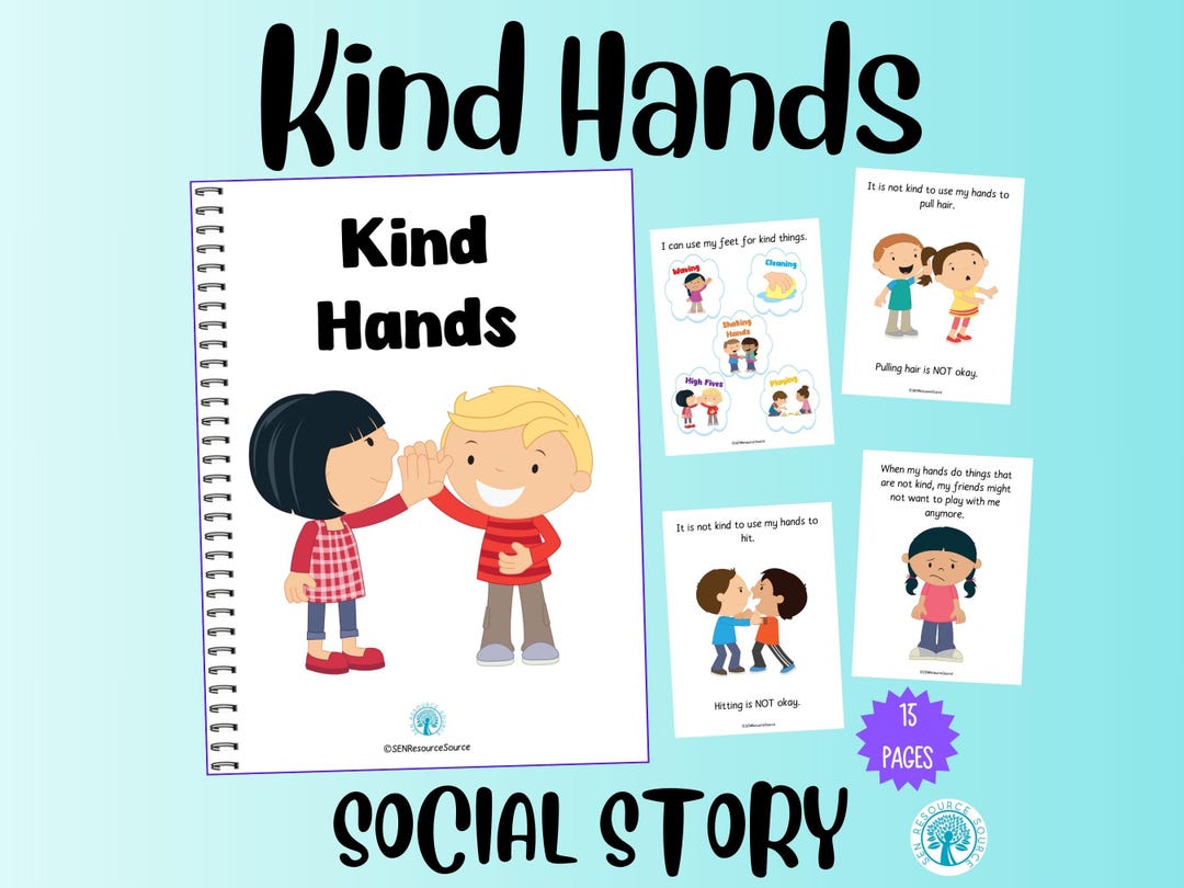 Kind Hands Social Story - Etsy