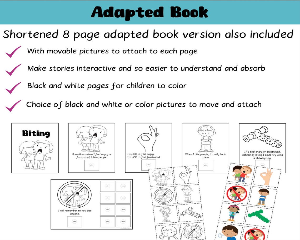 Biting Social Story - Etsy